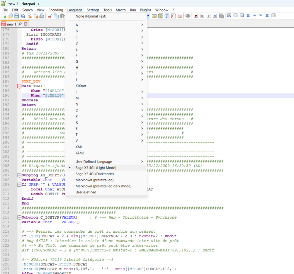 How to Set Up 4GL Formatting in Notepad++ for Sage X3